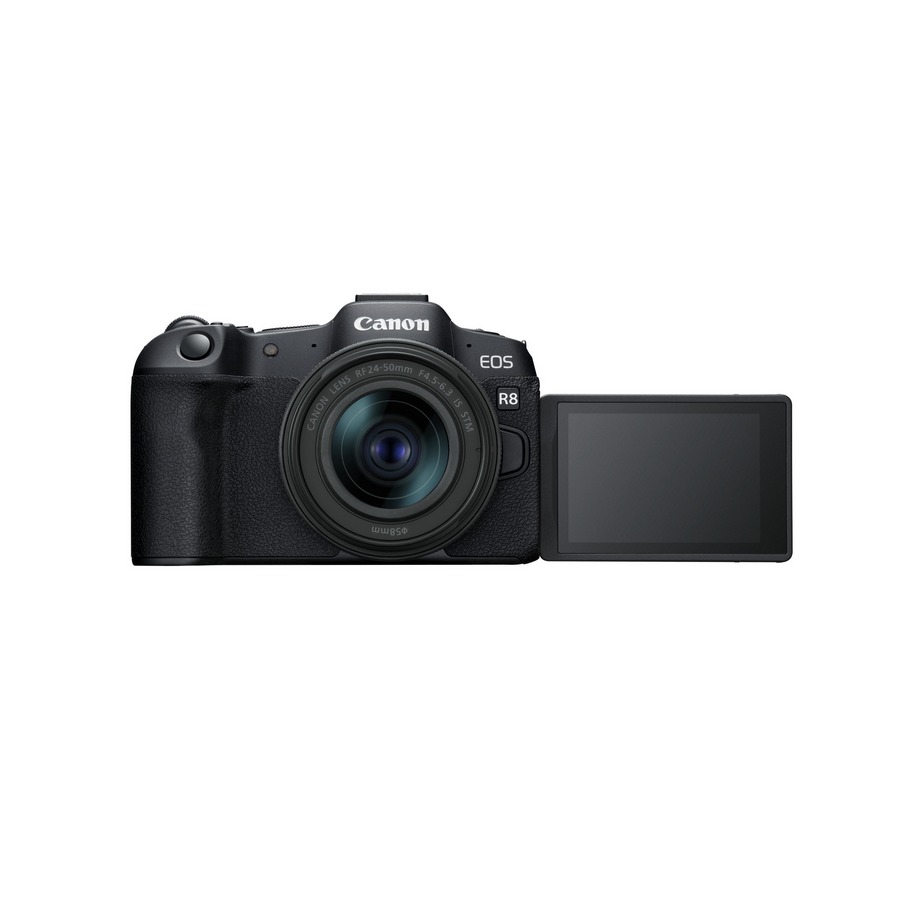 Mirrorless Cameras: Canon EOS R8 + RF 24-50mm STM